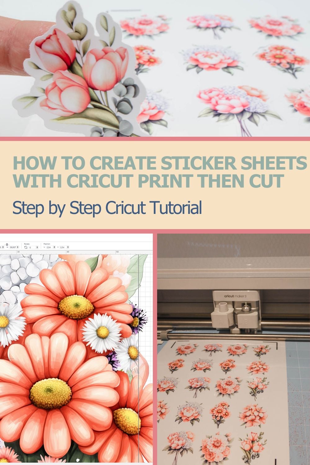 How to Create Sticker Sheets With Cricut Print Then Cut